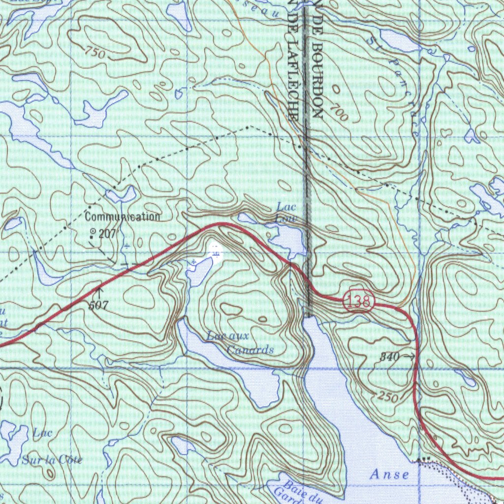 Lac Castelnau, QC (022F08 CanMatrix) Map by Natural Resources Canada ...