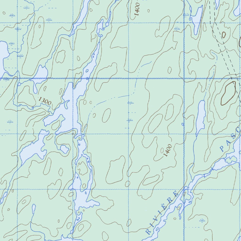 Lac Mégiscane, QC (032B12 CanMatrix) Map by Natural Resources Canada ...