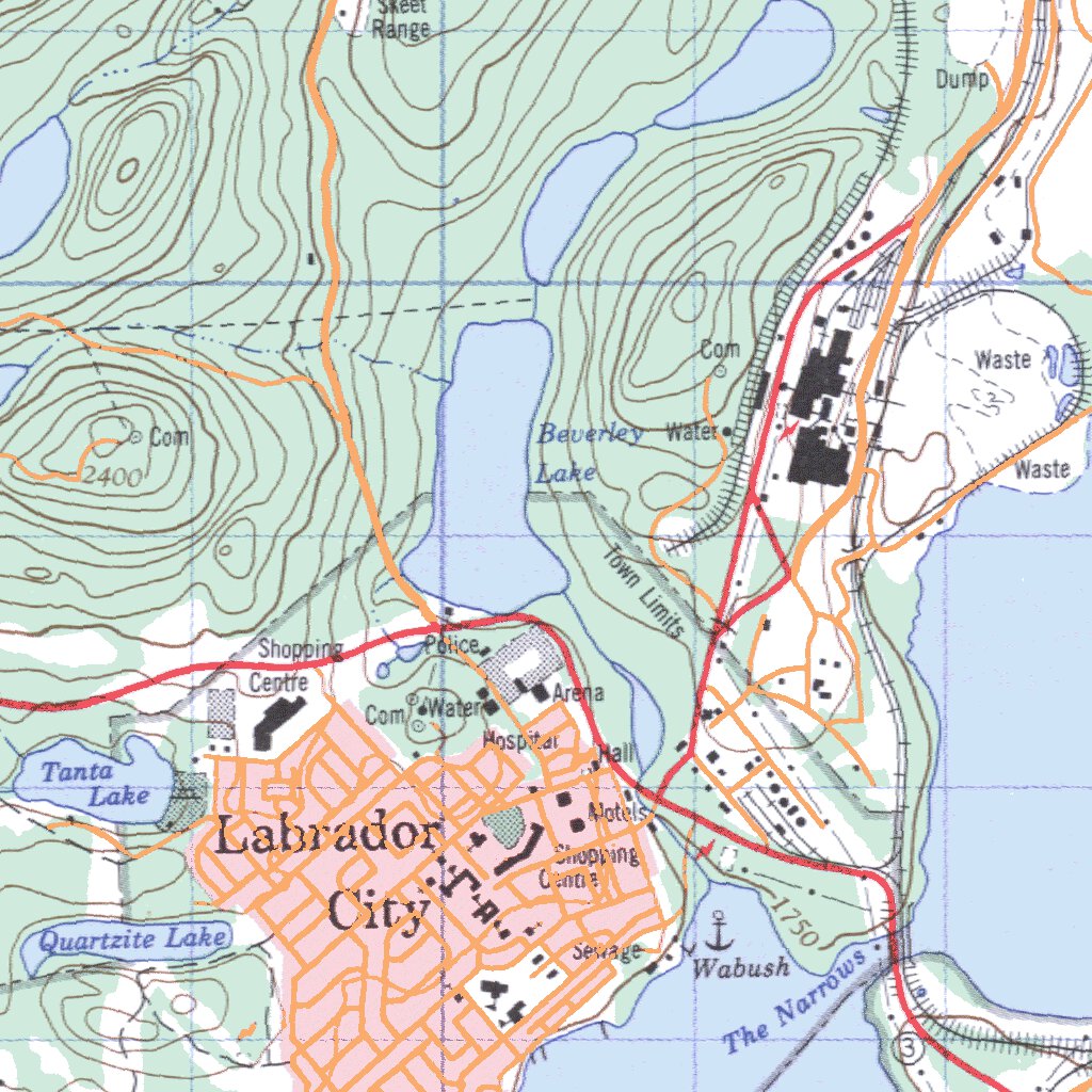 Flora Lake, NL (023B15 CanMatrix) Map by Natural Resources Canada ...