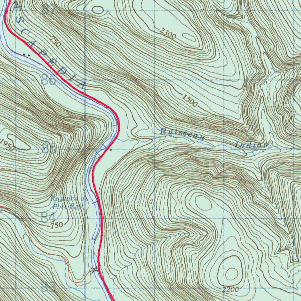 Monts Berry, QC (022B09 CanMatrix) Map by Natural Resources Canada ...