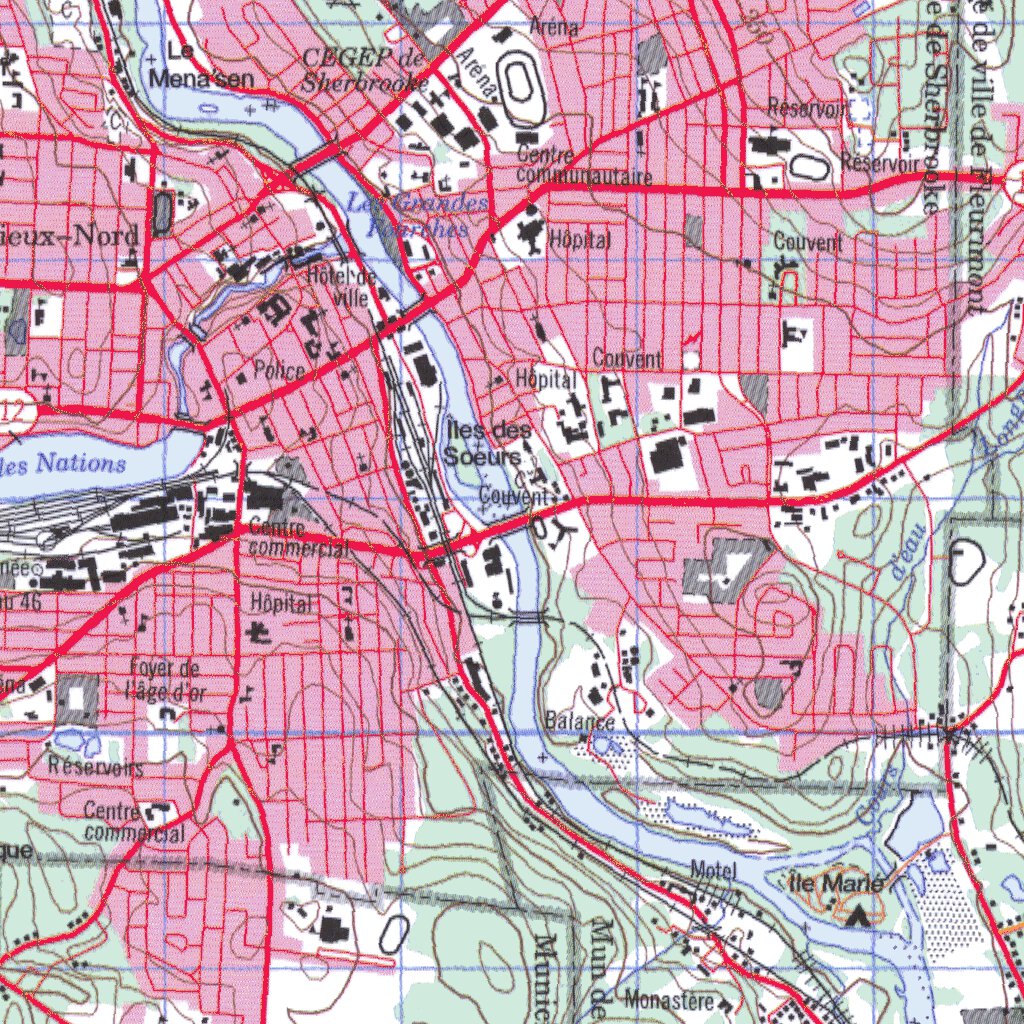 Sherbrooke, QC (021E05 CanMatrix) Map by Natural Resources Canada ...
