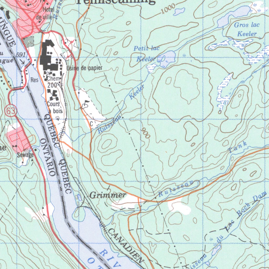 Témiscaming, ON (031L11 CanMatrix) Map by Natural Resources Canada ...