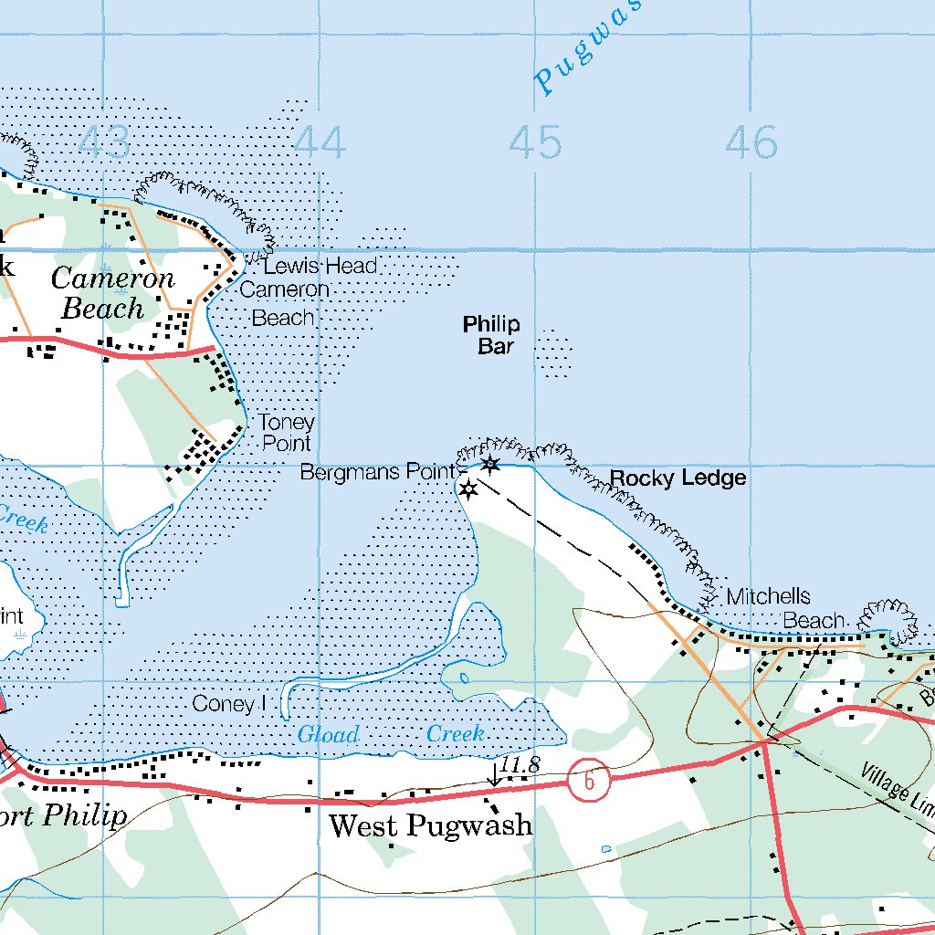 Pugwash, NS (011E13 CanMatrix) Map by Natural Resources Canada | Avenza ...