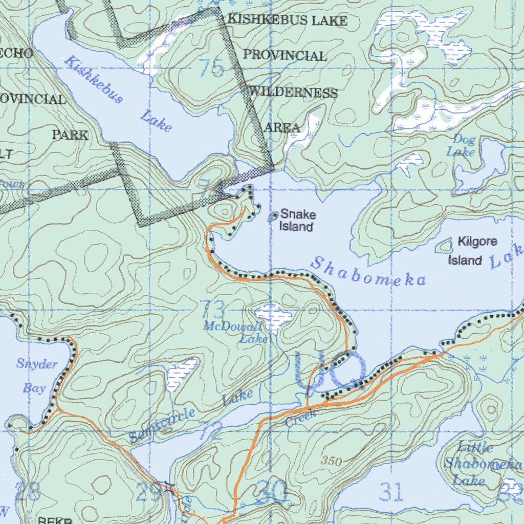 Bon Echo, ON (031C14 CanMatrix) Map by Natural Resources Canada ...