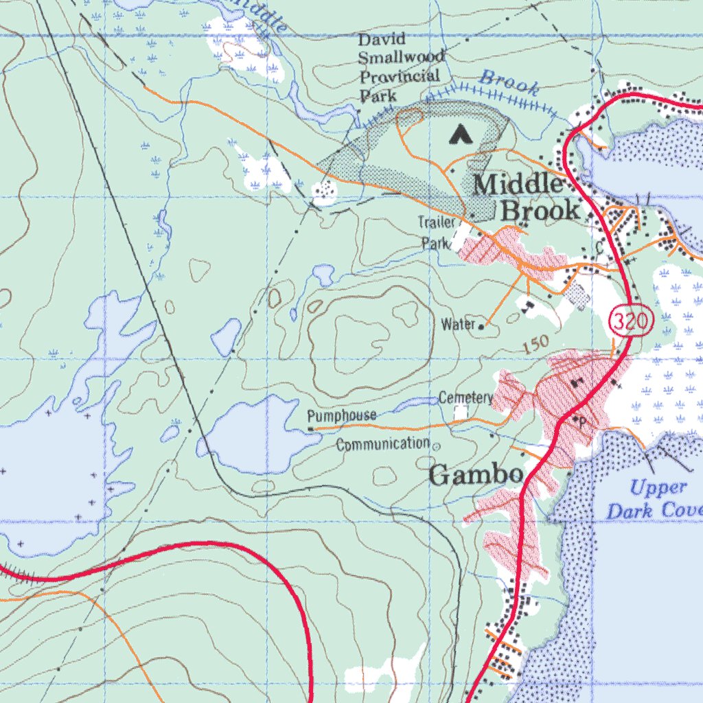 Gambo, NL (002D16 CanMatrix) Map by Natural Resources Canada | Avenza Maps