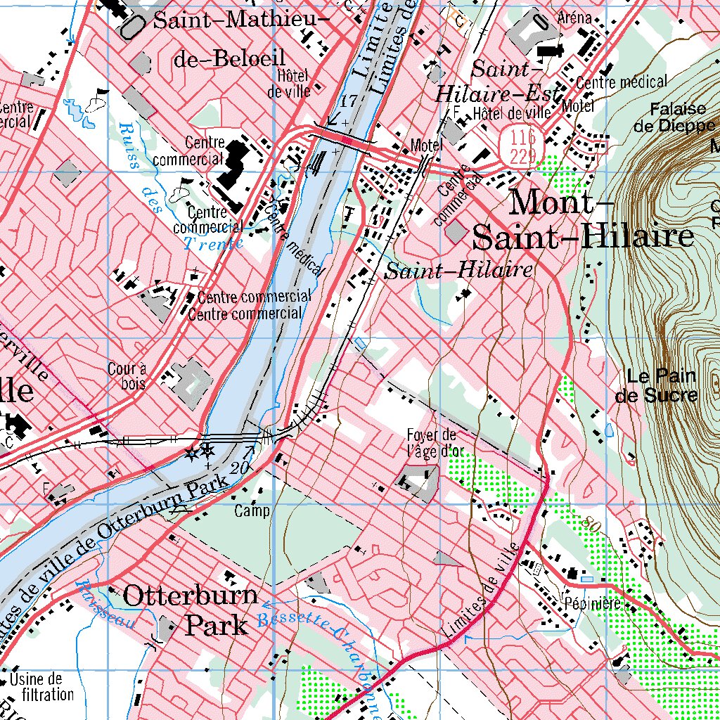 Beloeil, QC (031H11 CanMatrix) Map by Natural Resources Canada | Avenza ...