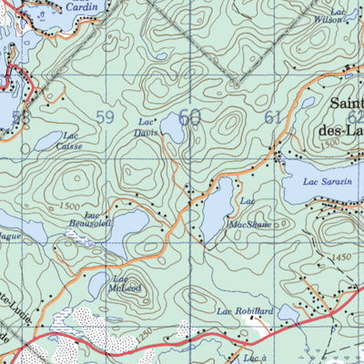 Sainte-Agathe-Des-Monts, QC (031J01 CanMatrix) Map by Natural Resources ...