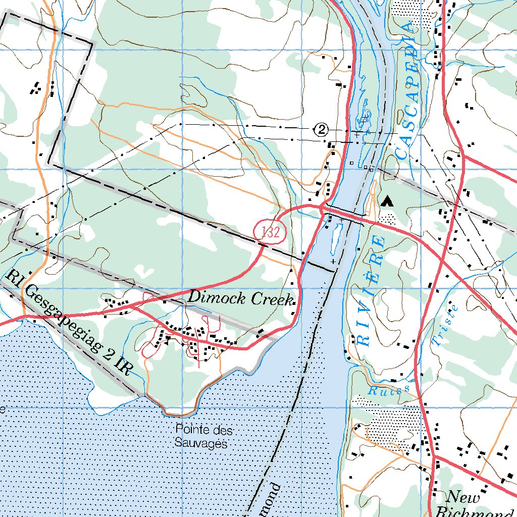New Richmond, QC (022A04 CanMatrix) Map by Natural Resources Canada ...