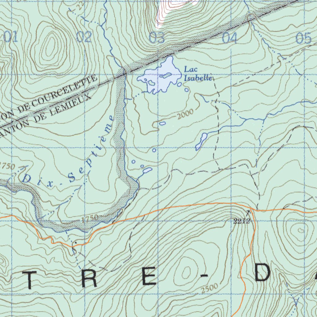 Mont Albert, QC (022B16 CanMatrix) Map by Natural Resources Canada ...