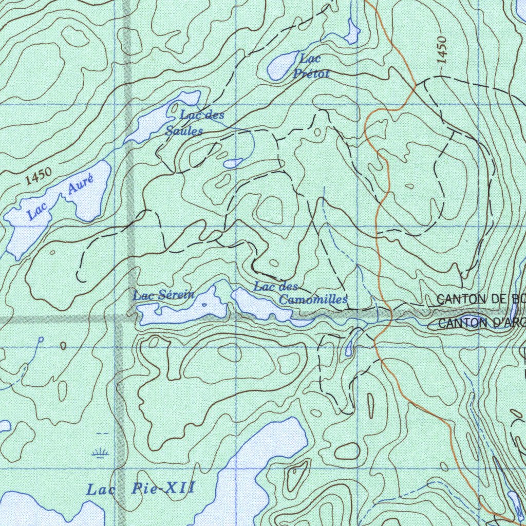 Lac Chigoubiche, QC (032H04 CanMatrix) Map by Natural Resources Canada ...
