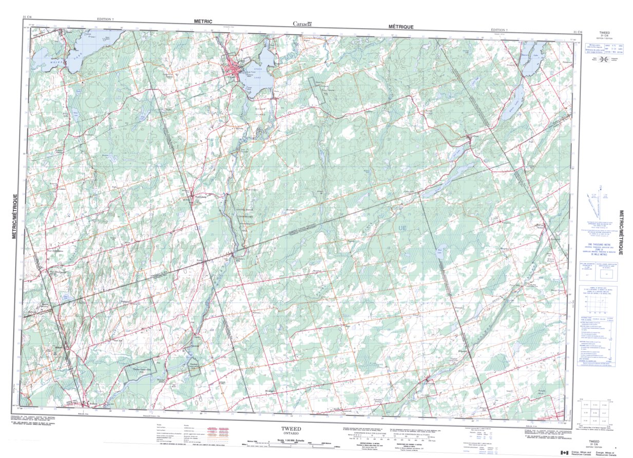Tweed, ON (031C06 CanMatrix) Map by Natural Resources Canada | Avenza Maps