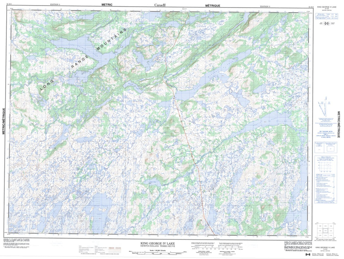 King George Iv Lake, NL (012A04 CanMatrix) Map by Natural Resources ...