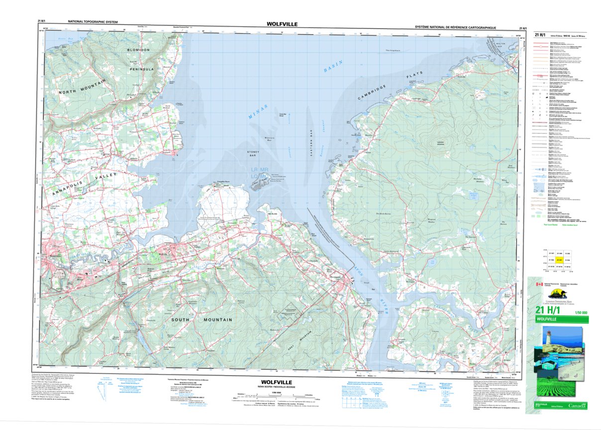 Wolfville, NS (021H01 CanMatrix) Map by Natural Resources Canada ...