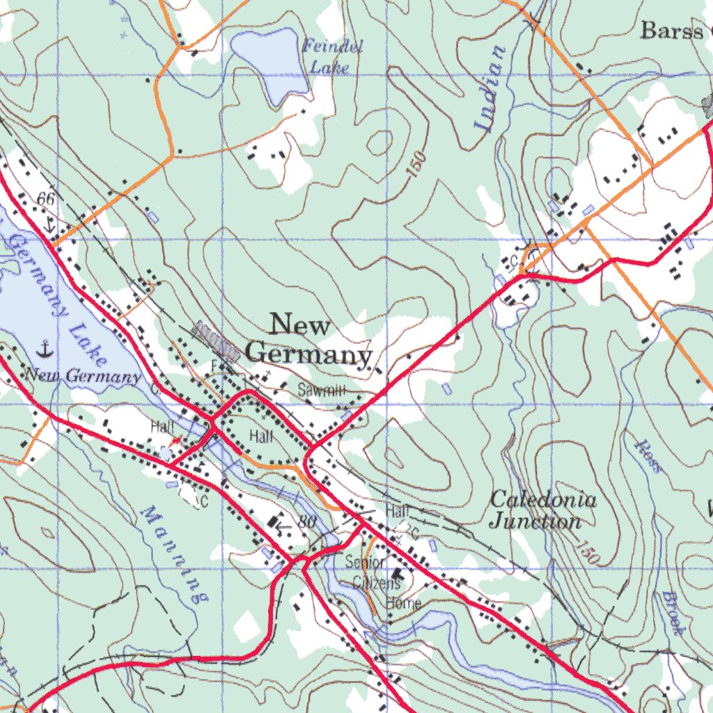 New Germany, NS (021A10 CanMatrix) Map by Natural Resources Canada ...