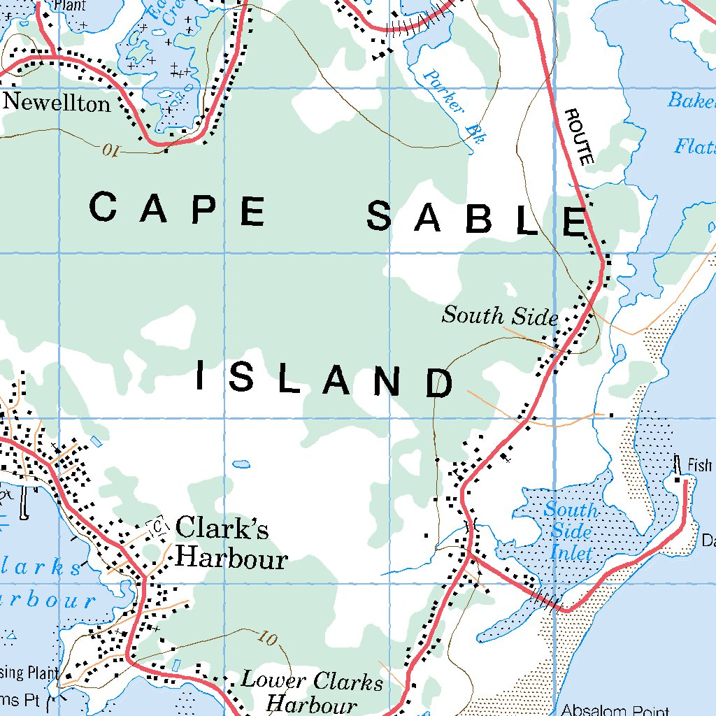 Cape Sable Island, NS (020P05 CanMatrix) Map by Natural Resources ...
