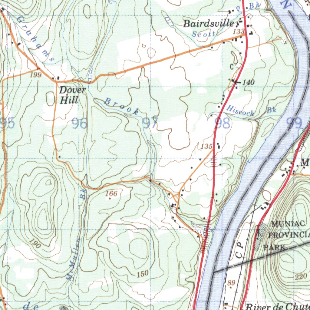 Perth-Andover, NB (021J12 CanMatrix) Map by Natural Resources Canada ...
