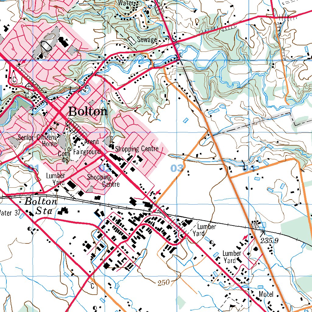 Bolton, ON (030M13 CanMatrix) Map by Natural Resources Canada | Avenza Maps
