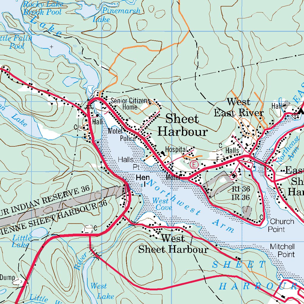 Tangier, NS (011D15 CanMatrix) Map by Natural Resources Canada | Avenza ...