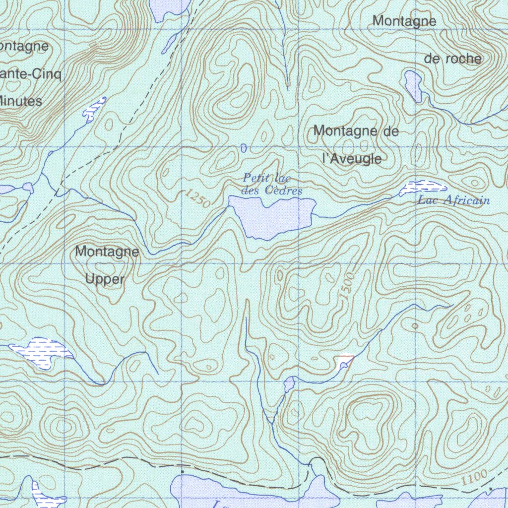 Bouchette, QC (031J04 CanMatrix) Map by Natural Resources Canada ...