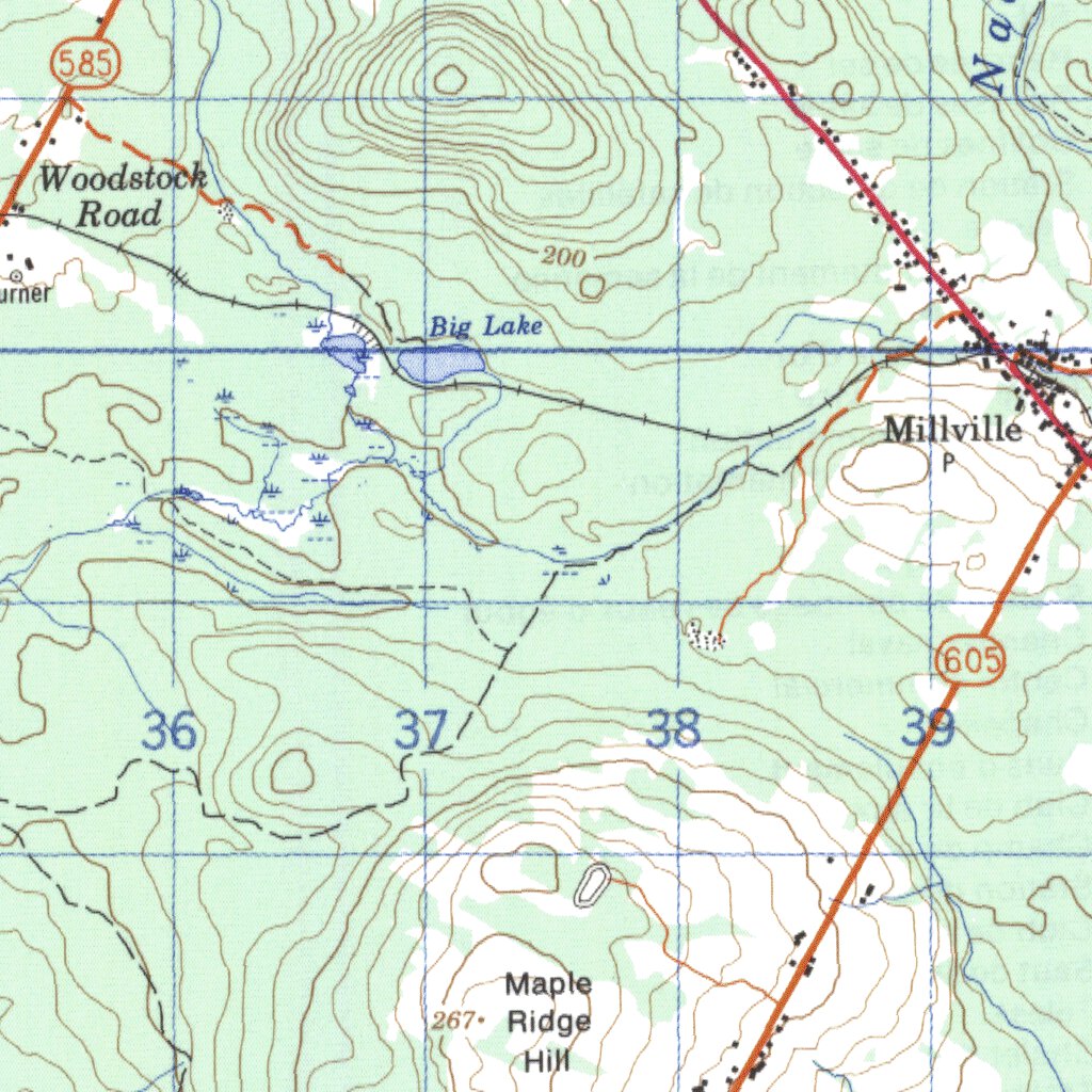 Millville, NB (021J03 CanMatrix) Map by Natural Resources Canada ...