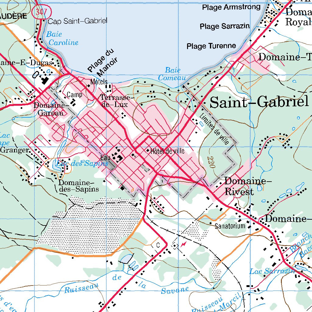 Saint-Gabriel-De-Brandon, QC (031I06 CanMatrix) Map by Natural ...