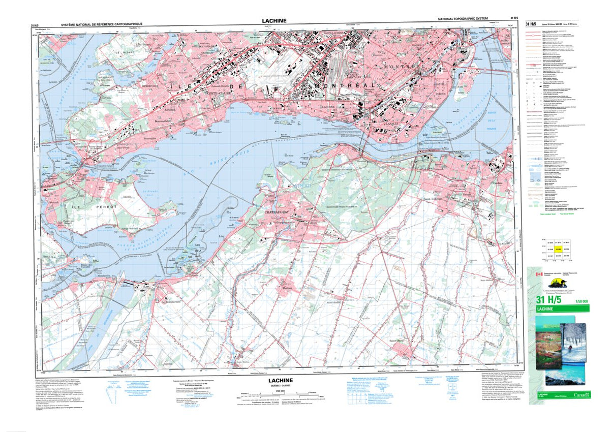 Lachine, QC (031H05 CanMatrix) Map by Natural Resources Canada | Avenza ...