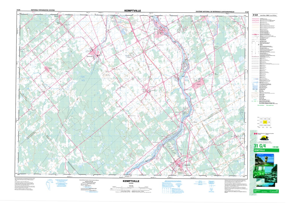 Kemptville, ON (031G04 CanMatrix) Map by Natural Resources Canada ...