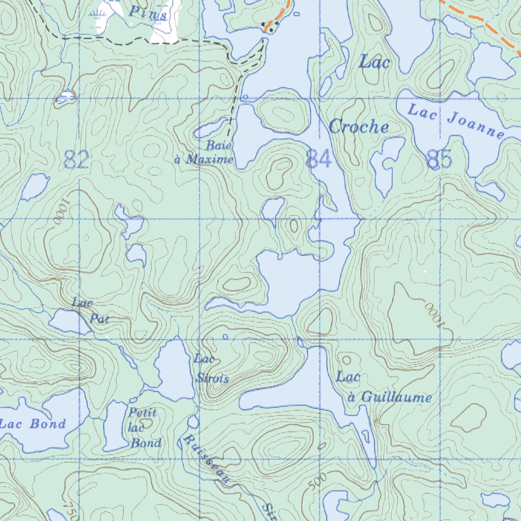 Lac Cassette, QC (022C14 CanMatrix) Map by Natural Resources Canada ...