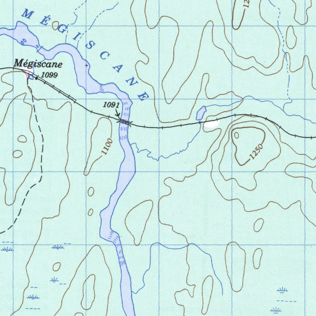 Senneterre, QC (032C06 CanMatrix) Map by Natural Resources Canada ...