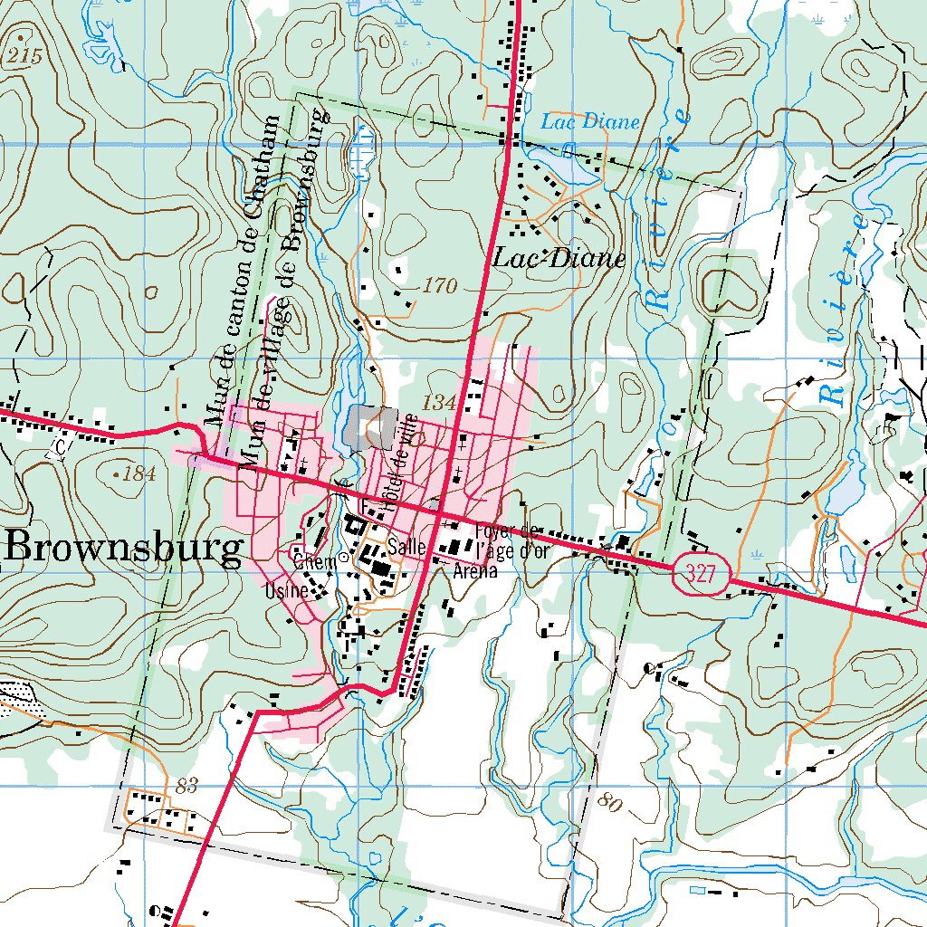 Lachute, ON (031G09 CanMatrix) Map by Natural Resources Canada | Avenza ...