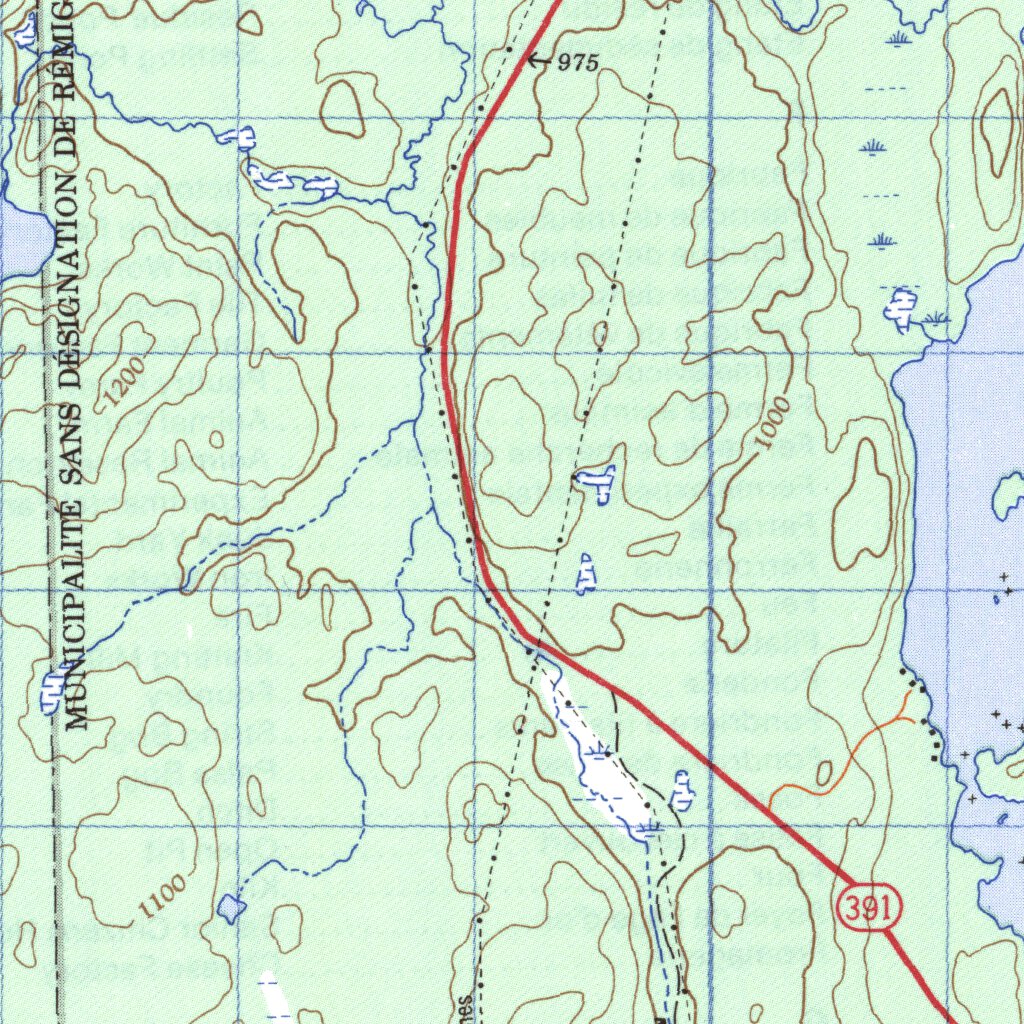 Lac Barrière, QC (031M14 CanMatrix) Map by Natural Resources Canada ...