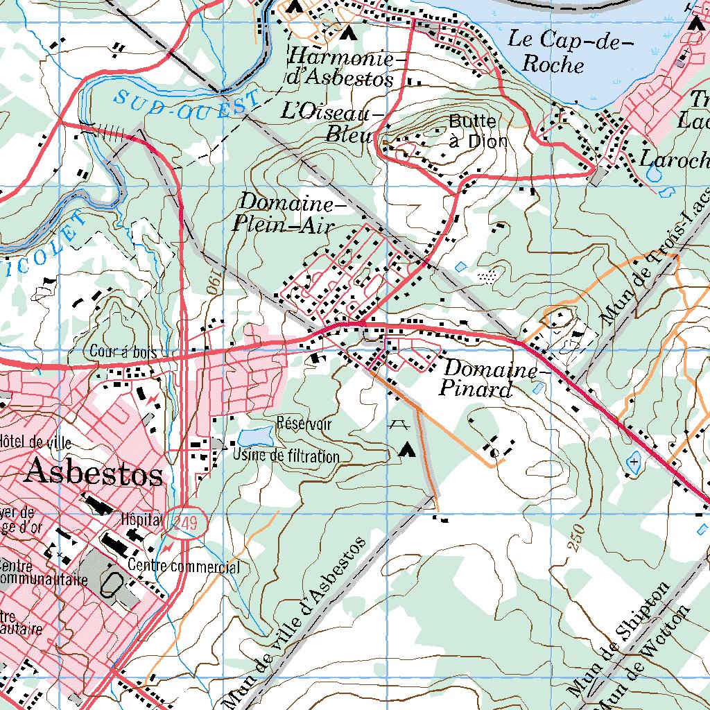Warwick, QC (021E13 CanMatrix) Map by Natural Resources Canada | Avenza ...