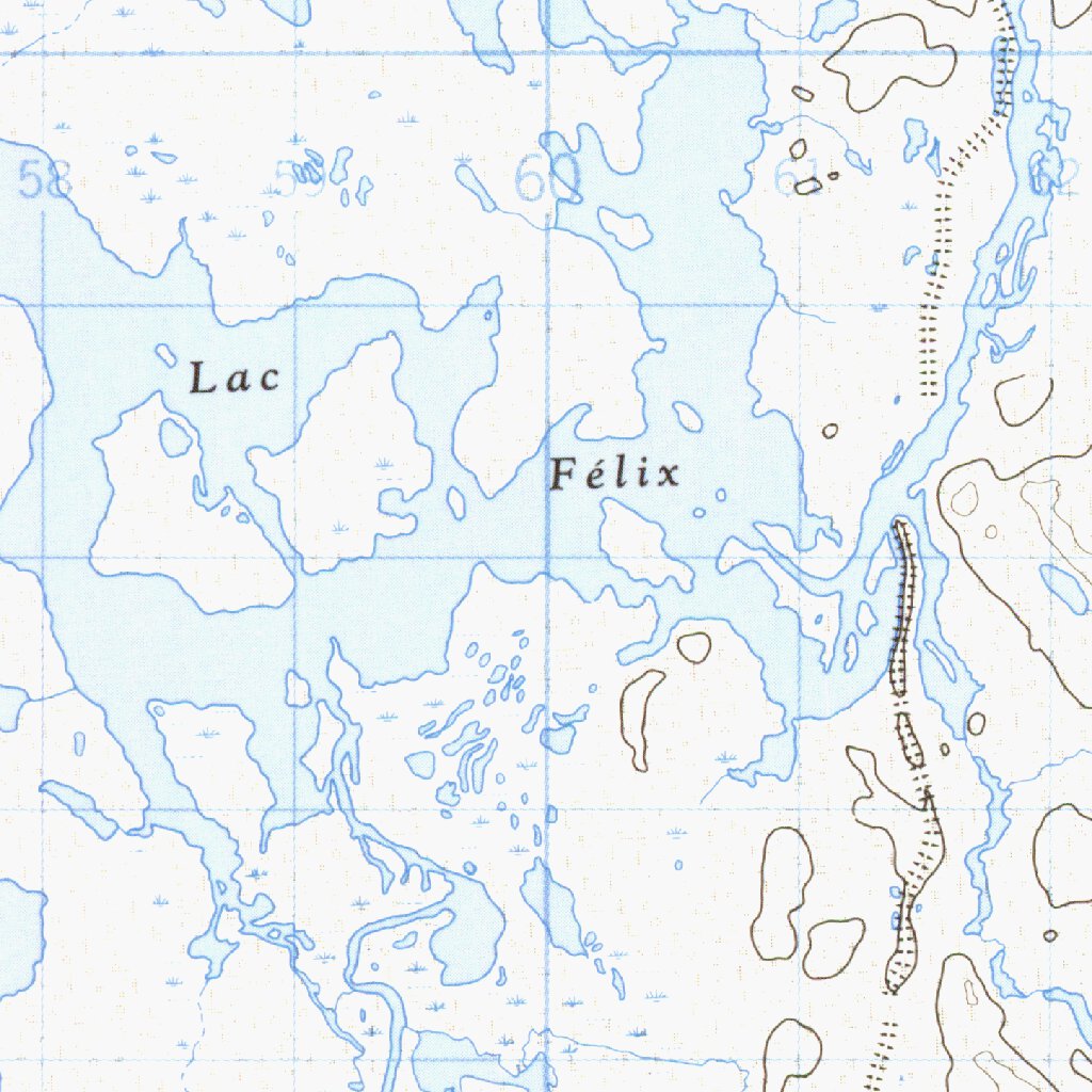 Lac Félix, QC (023B07 CanMatrix) Map by Natural Resources Canada ...