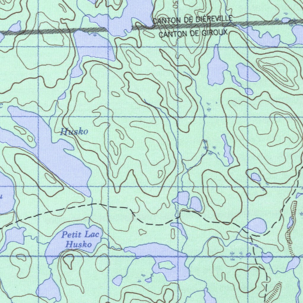Lac Brennan, QC (031L16 CanMatrix) Map by Natural Resources Canada ...