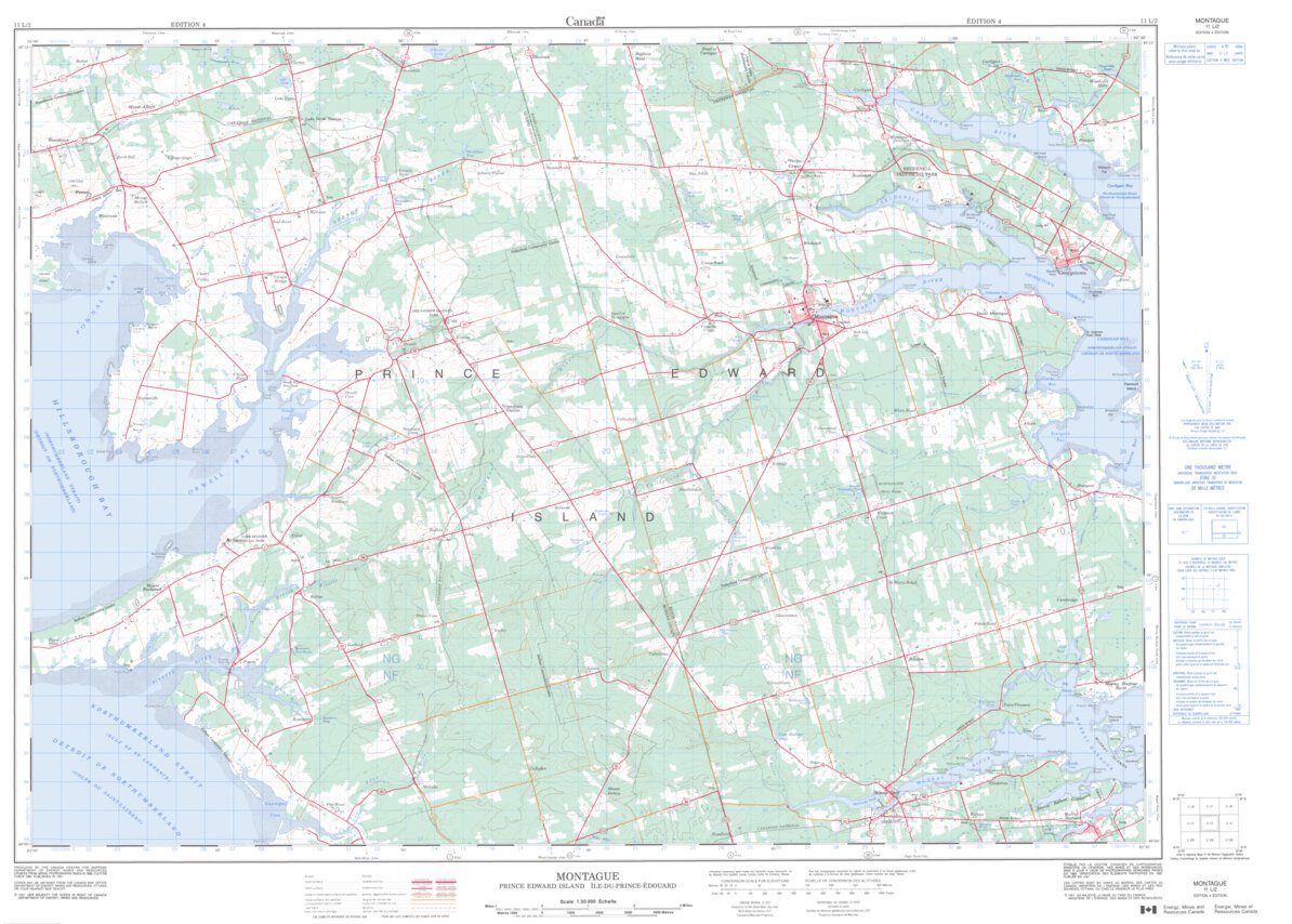 Montague, PE (011L02 CanMatrix) Map by Natural Resources Canada ...