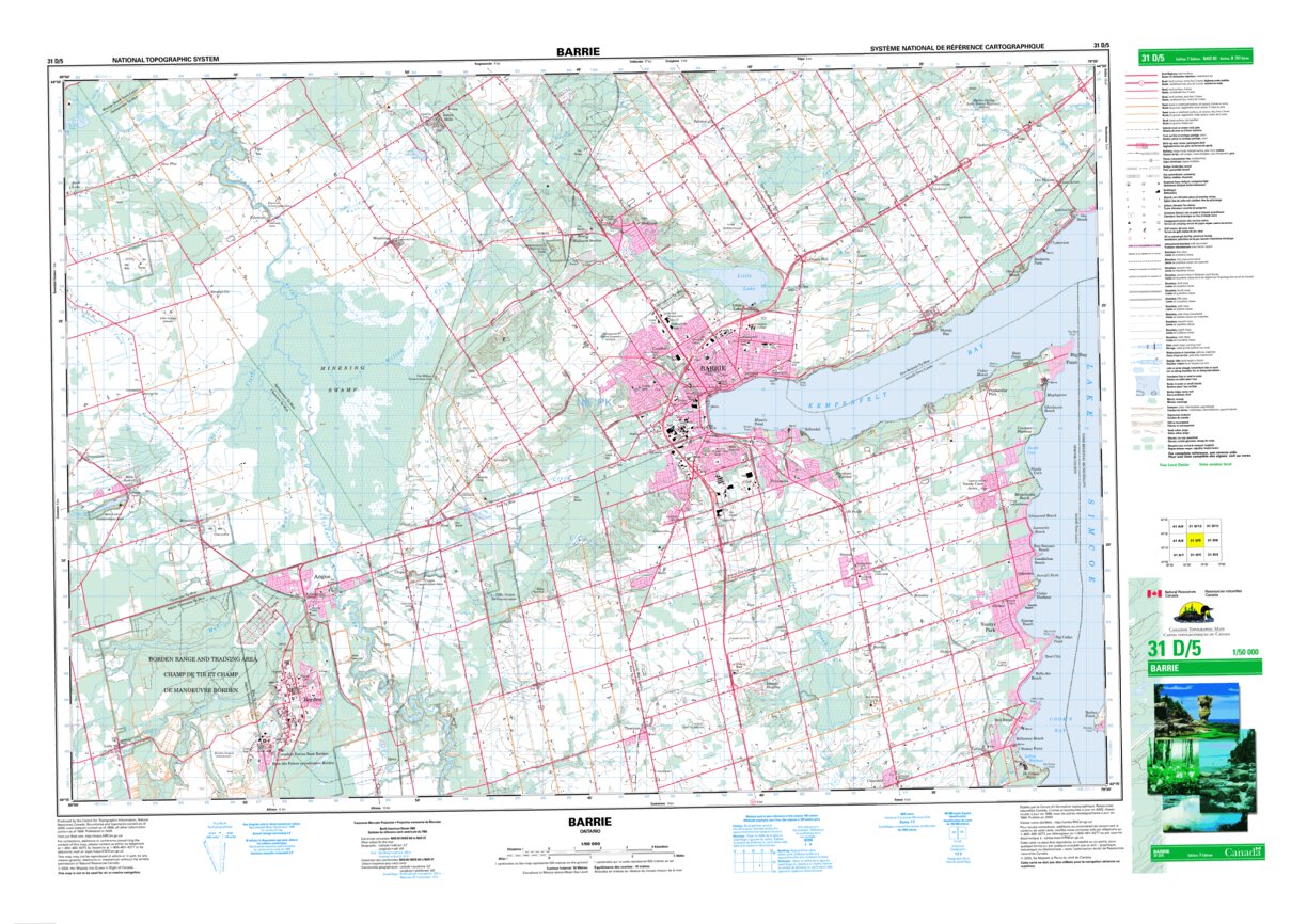 Barrie, ON (031D05 CanMatrix) Map by Natural Resources Canada | Avenza Maps