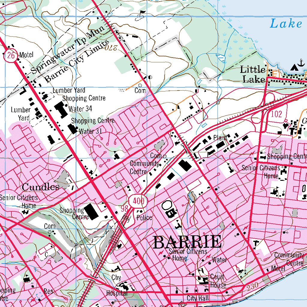 Barrie, ON (031D05 CanMatrix) Map by Natural Resources Canada | Avenza Maps
