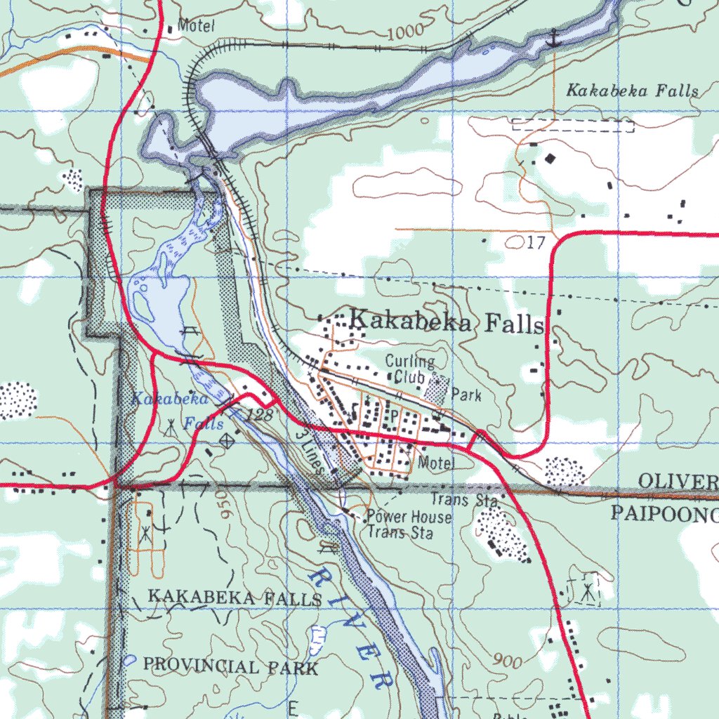 Kakabeka Falls, ON (052A05 CanMatrix) Map by Natural Resources Canada ...
