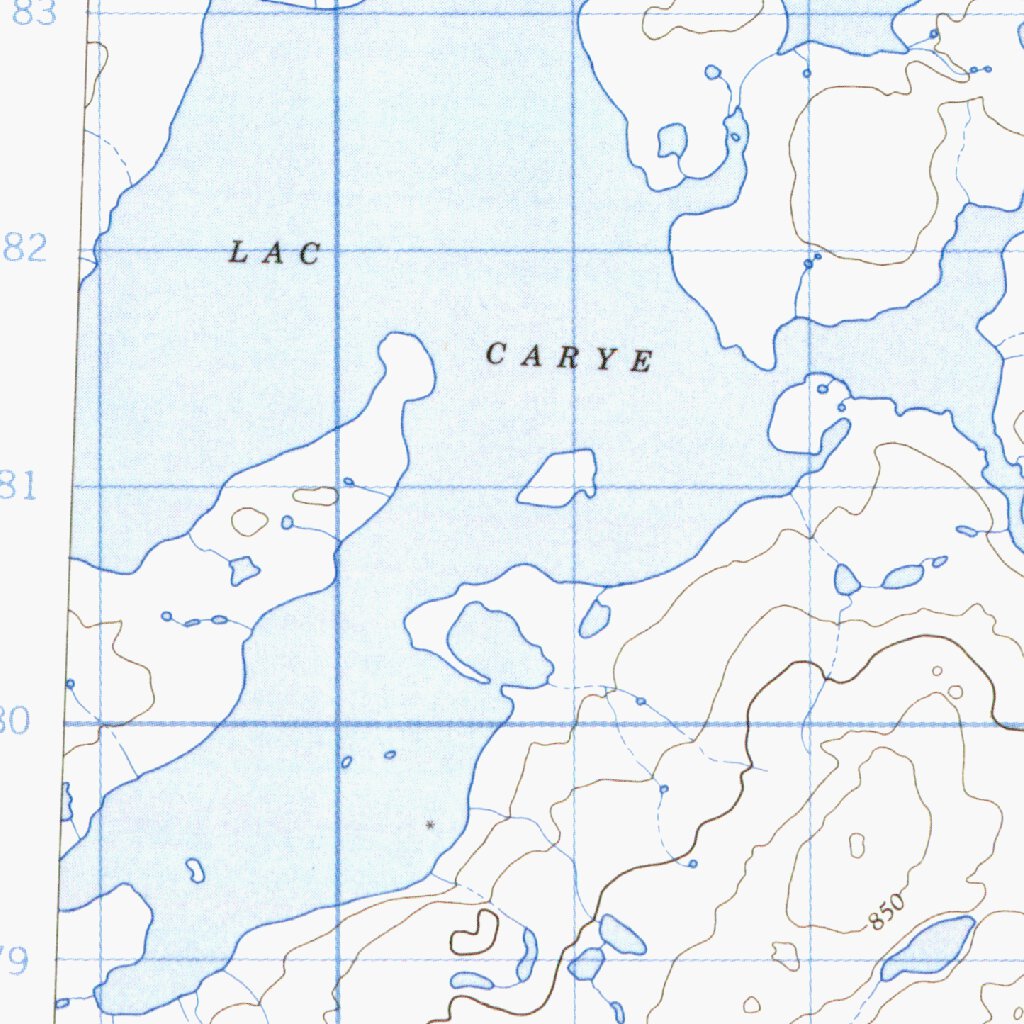 Lac Carye East, QC (035F03 CanMatrix) Map by Natural Resources Canada ...