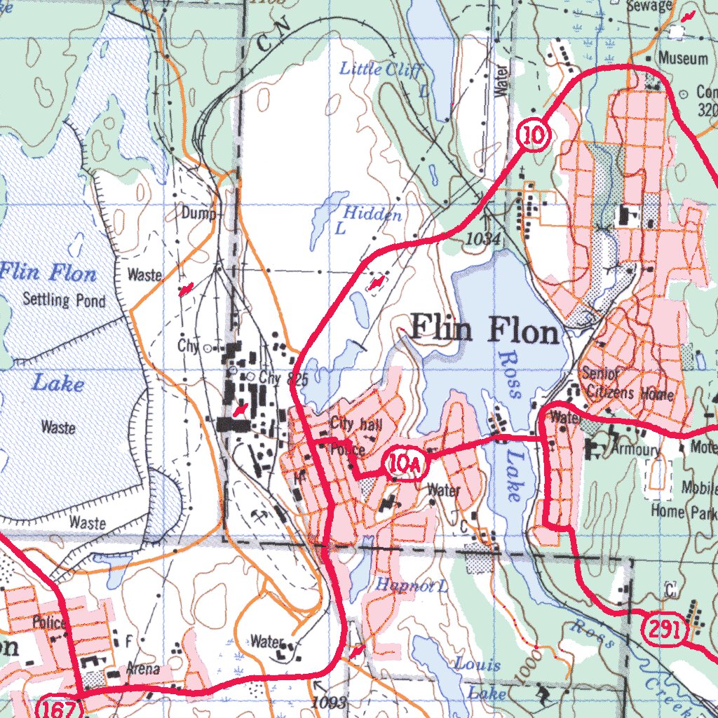 Flin Flon, MB (063K13 CanMatrix) Map by Natural Resources Canada ...