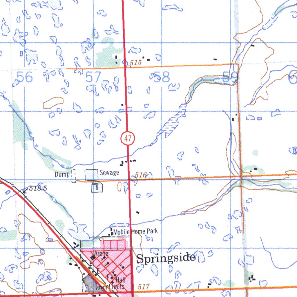 Springside, SK (062M07 CanMatrix) Map by Natural Resources Canada ...