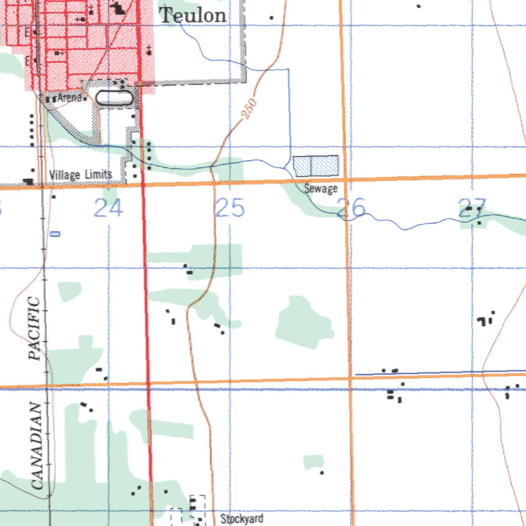 Teulon, MB (062I06 CanMatrix) Map by Natural Resources Canada | Avenza Maps
