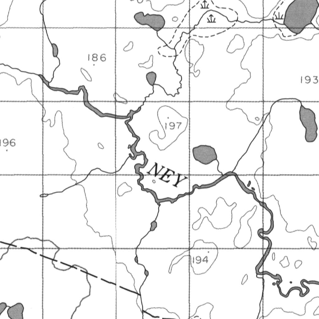 Ney Lake, MB (053K09 CanMatrix) Map by Natural Resources Canada ...