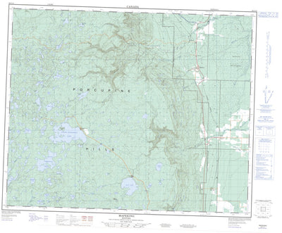 Mafeking, MB (063C11 CanMatrix) Map by Natural Resources Canada ...