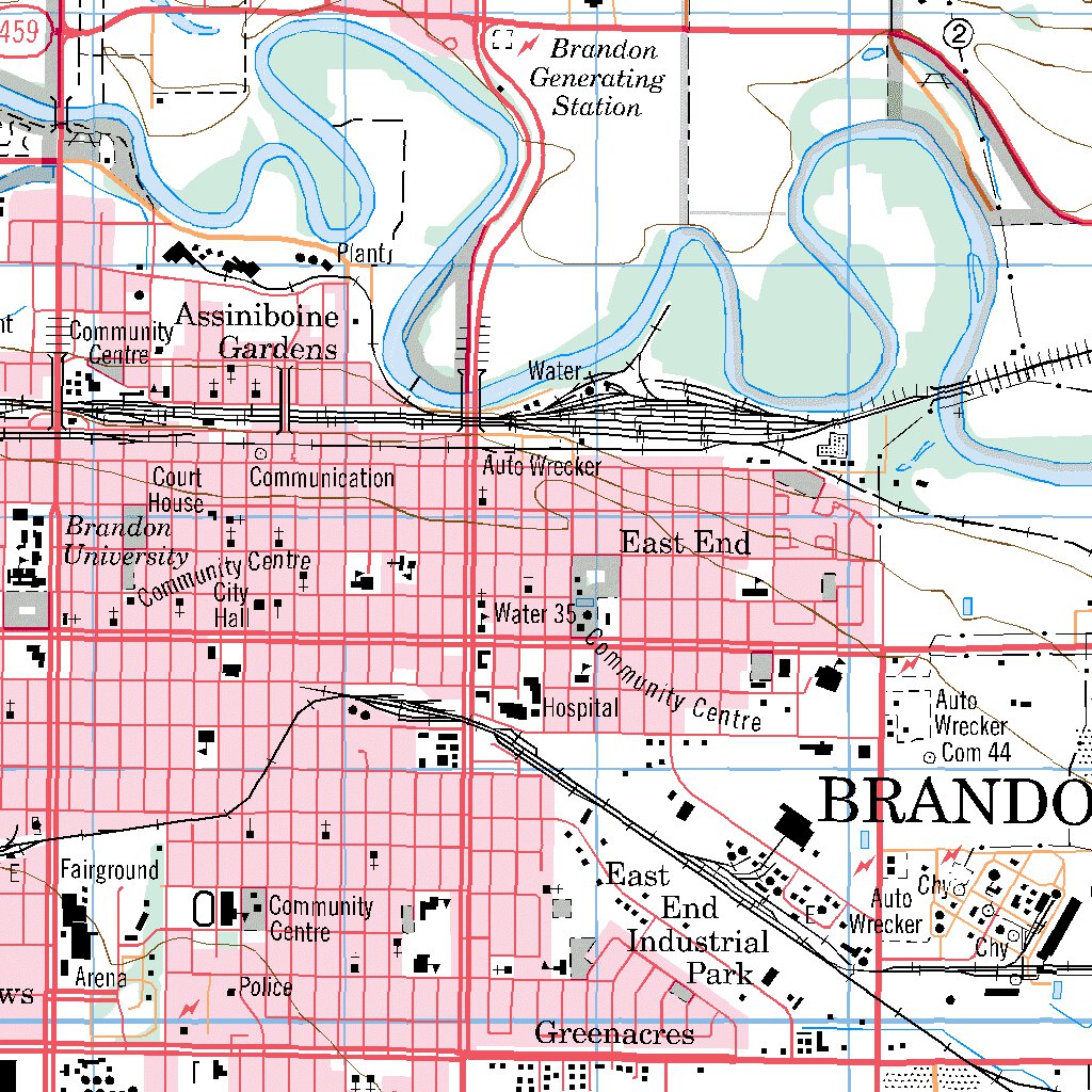 Brandon, MB (062G13 CanMatrix) Map by Natural Resources Canada | Avenza ...