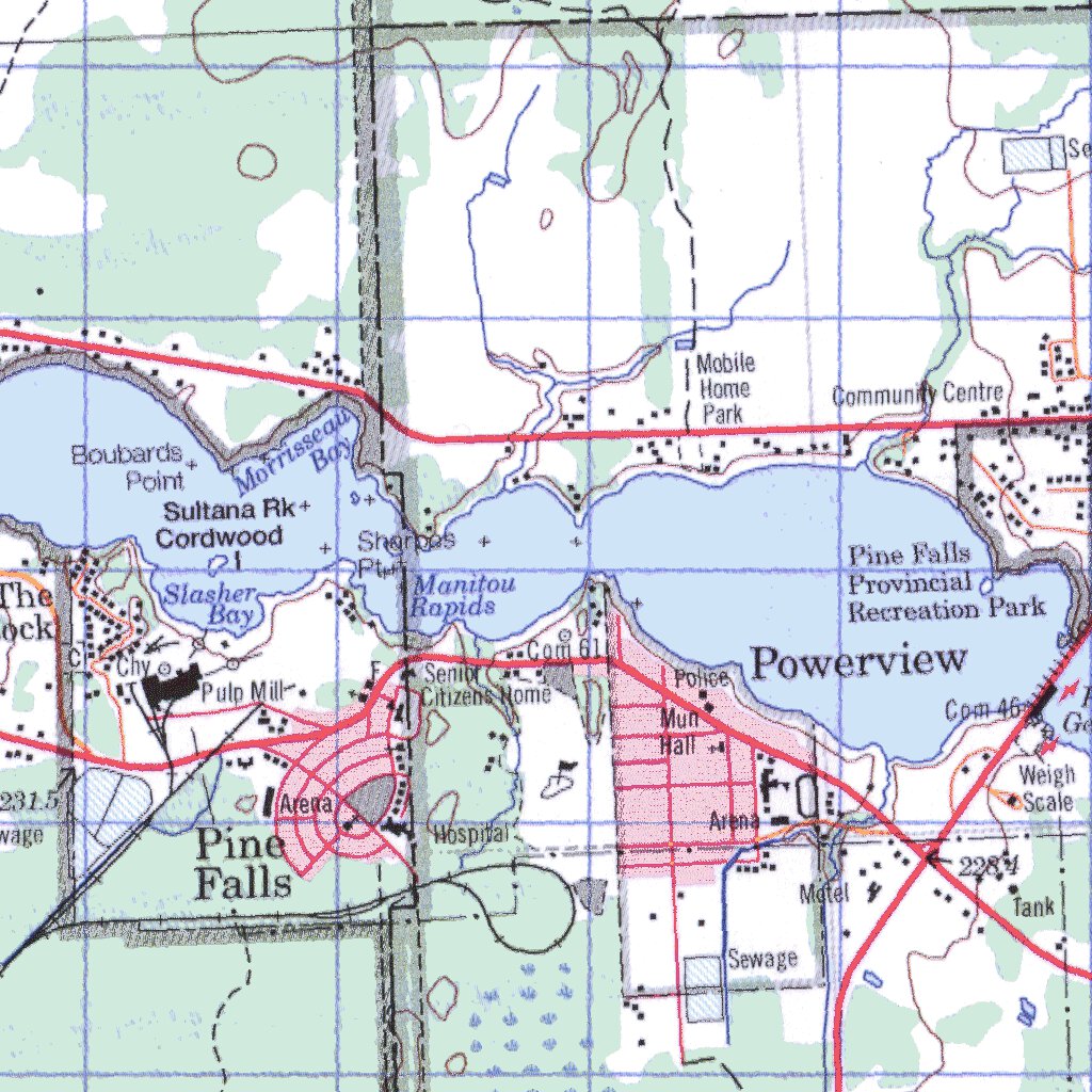 Pine Falls, MB (062I09 CanMatrix) Map by Natural Resources Canada ...