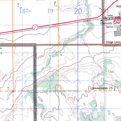 Treherne, MB (062G10 CanMatrix) Map by Natural Resources Canada ...