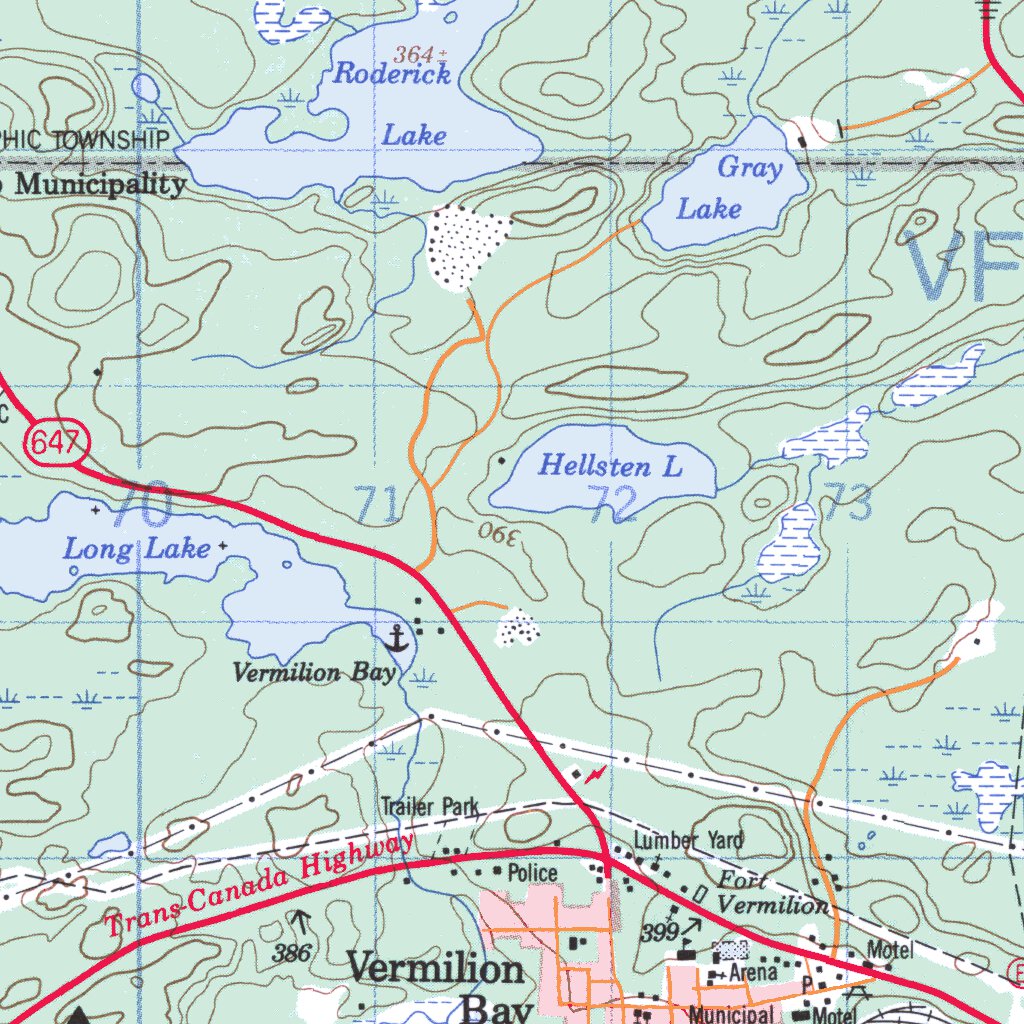 Vermilion Bay, ON (052F14 CanMatrix) Map by Natural Resources Canada ...