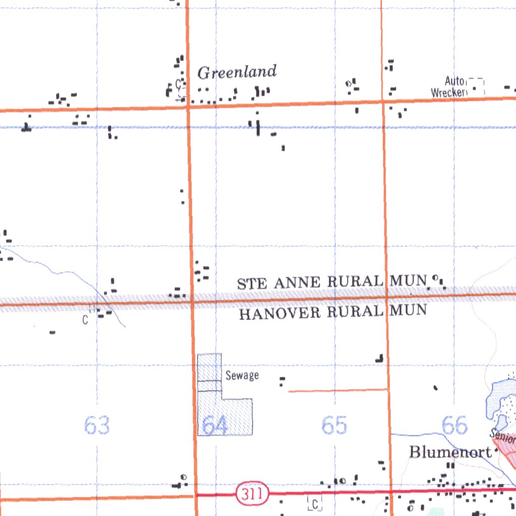 Ste. Anne, MB (062H10 CanMatrix) Map by Natural Resources Canada ...