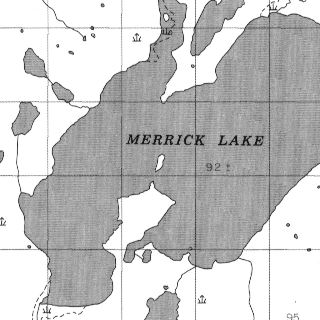 Merrick Lake, MB (054C12 CanMatrix) Map by Natural Resources Canada ...